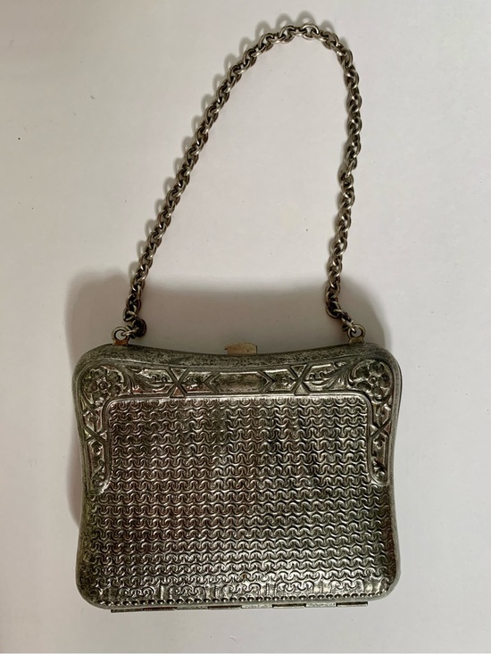 Bags | Antique Art Nouveau Silver Plated Hard Case Coin Purse Edwardian ...